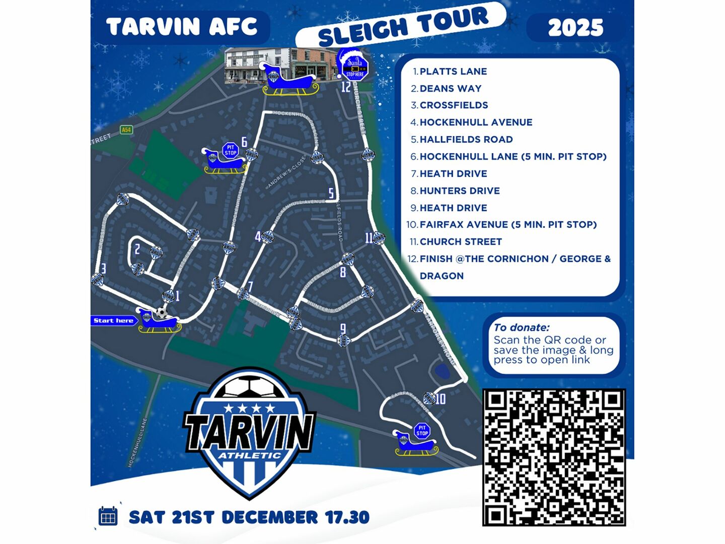 TarvinOnline | Tarvin AFC Santa Tour