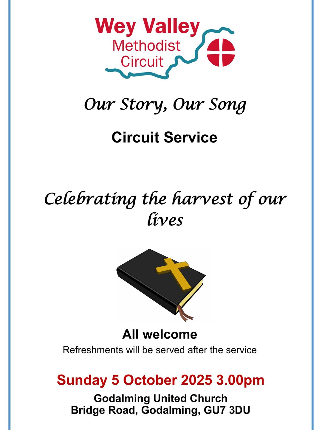Wey Valley Methodist Circuit | Circuit Service, Sunday 5 October