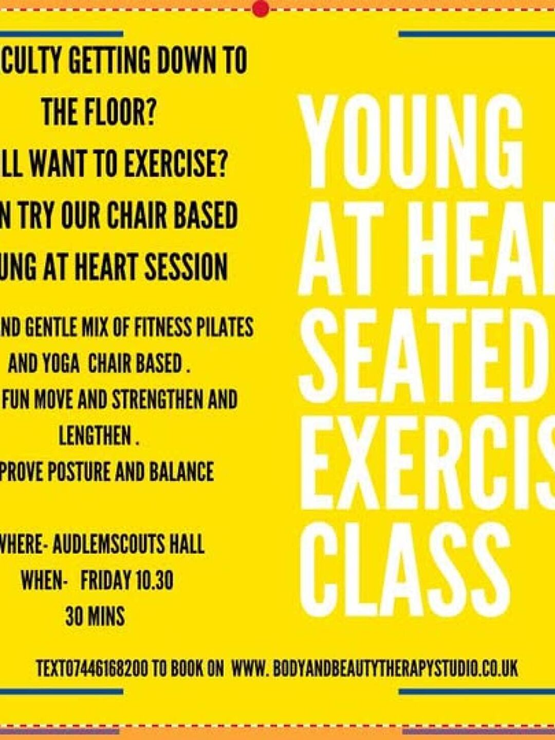 AudlemOnline | Seated Exercise Class